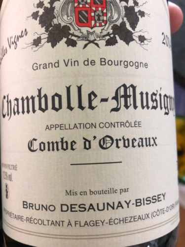Bruno Desaunay Bissey Veilles Vignes Chambolle-Musigny 1er Cru 'La ...