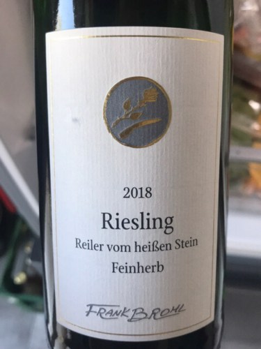 Frank Brohl Riesling Reiler vom Heissen Stein Feinherb | Vivino Deutsch
