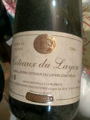 Luc et Fabrice Martin Vieilles Vignes Côteaux du Layon | Vivino US