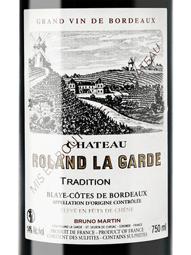 Château Roland La Garde Tradition Blaye - Côtes de Bordeaux | Vivino US