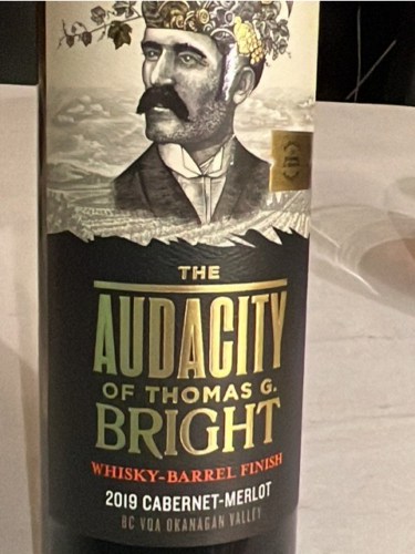 The Audacity of Thomas G. Bright Merlot - Cabernet Sauvignon | Vivino US