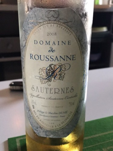 Domaine de Roussanne Sauternes | Vivino English