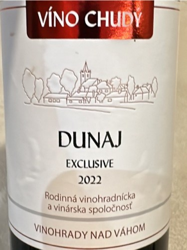 Víno Chudý Dunaj Exclusive | Vivino US