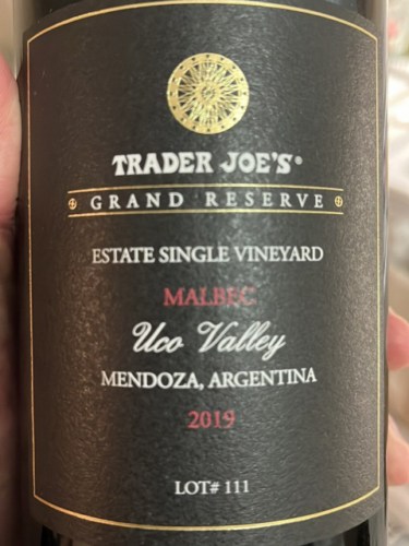 Trader Joe's Grand Reserve Lot #111 Malbec | Vivino Canada