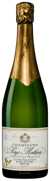 N.V. Serge Mathieu Cuvée Tradition Blanc de Noirs Demi-Sec Champagne | Vivino US