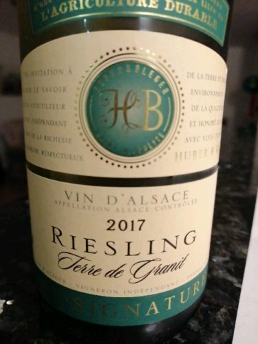 Huber & Bleger HB Signature Terre de Granit Riesling | Vivino US