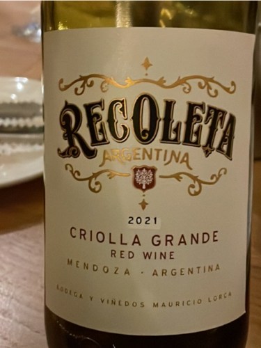 Mauricio Lorca Recoleta Criolla Grande | Vivino Australia
