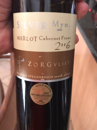 Zorgvliet Silver Myn Merlot - Cabernet Franc | Vivino English