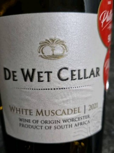 De Wet Cellar White Muscadel | Vivino US