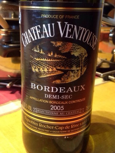 Vignobles Rocher-Cap de Rive Chateau Ventouse Bordeaux Demi-Sec | Vivino US