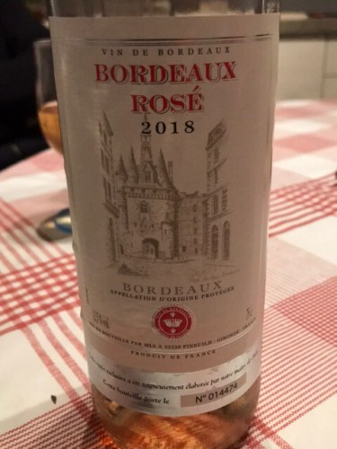 2018 Les Portes de Bordeaux Bordeaux Rose | Vivino US