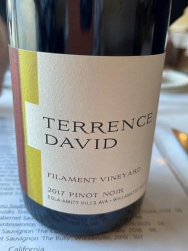 Terrence David Filament Vineyard Pinot Noir | Vivino US
