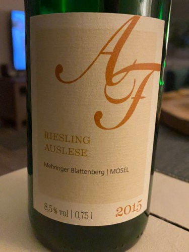 Alfred Frick Mehringer Blattenberg Riesling Auslese | Vivino US