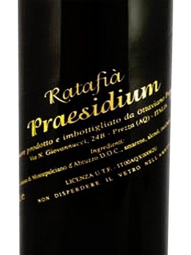 Praesidium Ratafia Montepulciano d'Abruzzo | Vivino US