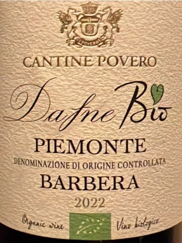 Cantine Povero Dafne Bio Barbera | Vivino US