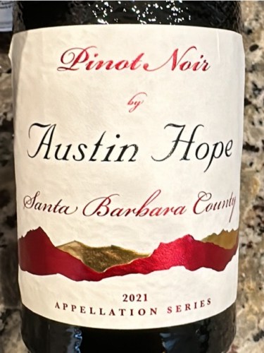 Austin Hope Pinot Noir | Vivino English