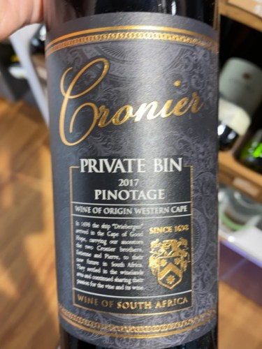 Cronier Private Bin Pinotage | Vivino US