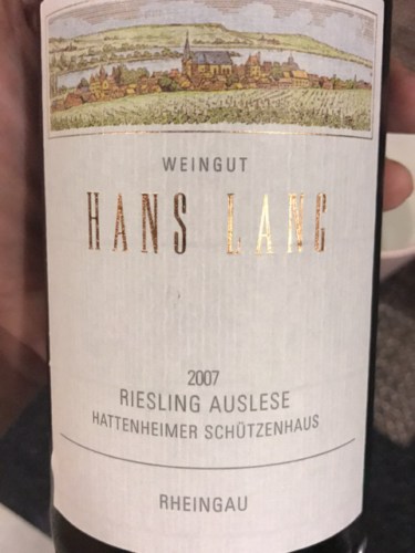 Hans Lang Hattenheimer Schützenhaus Riesling Auslese | Vivino US