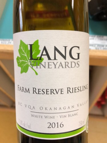 Lang Vineyards Farm Reserve Riesling | Vivino English