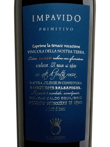 Coppadoro Impavido Primitivo | Vivino 日本