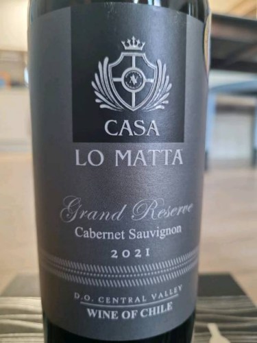Casa Lo Matta Grand Reserve Cabernet Sauvignon | Vivino English