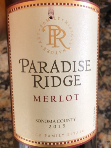 2015 Paradise Ridge Merlot | Vivino US