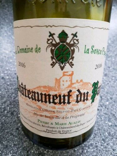 2016 Pierre Marie Alazay Domaine de la Souco Papale Châteauneuf-du-Pape ...