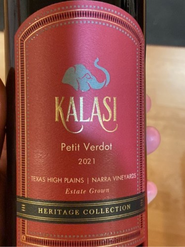 Kalasi Cellars Narra Vineyards Heritage Collection Petit Verdot | Vivino US