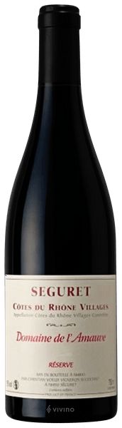 Domaine de l'Amauve Réserve Côtes-du-Rhône-Villages 'Séguret' | Vivino ...