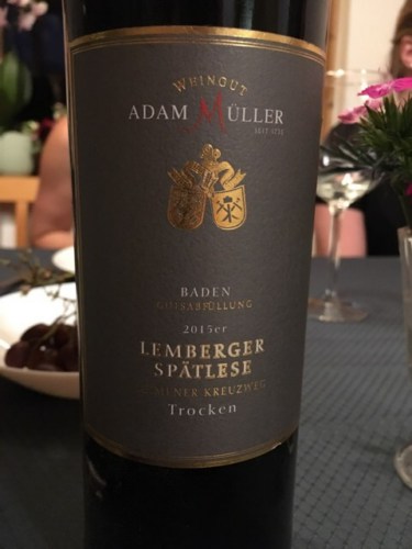 2015 Adam Müller Leimener Kreuzweg Lemberger Spätlese Trocken | Vivino