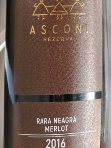 Asconi Rezerva Rară Neagră - Merlot | Vivino US