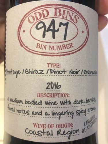 Odd Bins Bin Number 947 Red Blend | Vivino Australia