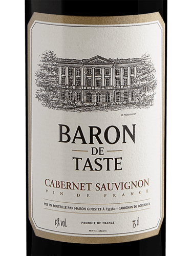 Ginestet Baron de Taste Cabernet Sauvignon | Vivino US