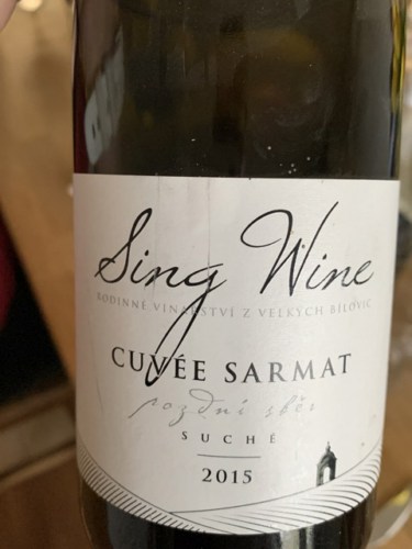 Sing Wine Cuvée Sarmat Pozdní Sběr | Vivino English