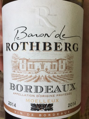 Baron de Rothberg Bordeaux Moelleux | Vivino US