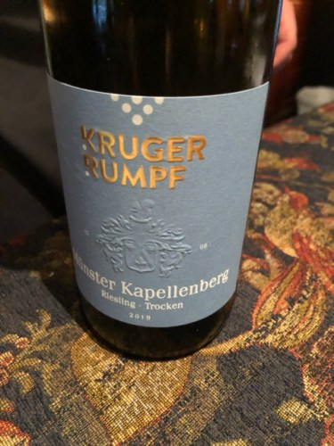 2019 Kruger-Rumpf Münsterer Kapellenberg Riesling Trocken | Vivino