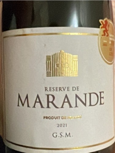 Jean de Marande Réserve de Marande G.S.M. | Vivino Brasil