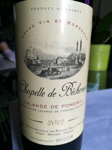 Philippe Raoux Chapelle de Béchereau Lalande de Pomerol | Vivino US