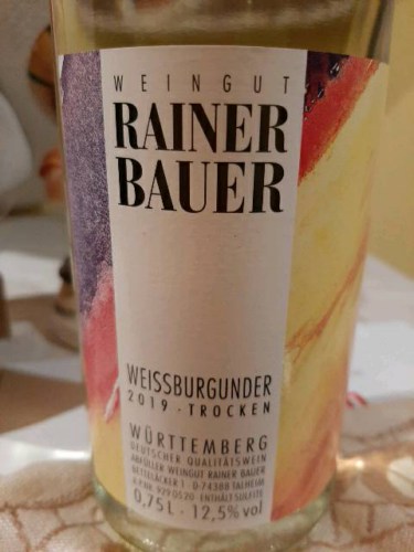 Rainer Bauer Weissburgunder Trocken | Vivino US