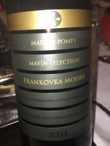 Martin Pomfy - Mavín Selection Frankovka Modrá | Vivino US