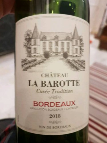 Château La Barotte Cuvée Tradition Bordeaux | Vivino US