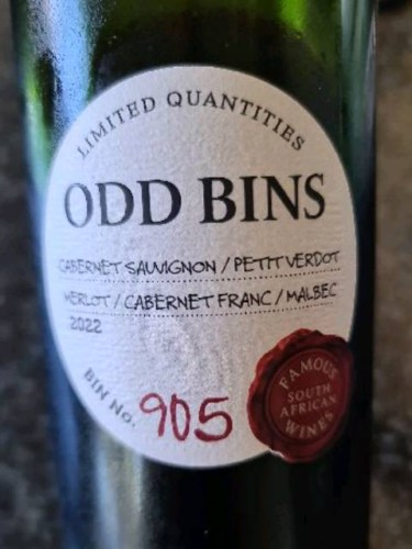 2015 Odd Bins Bin Number 905 Red Blend | Vivino US