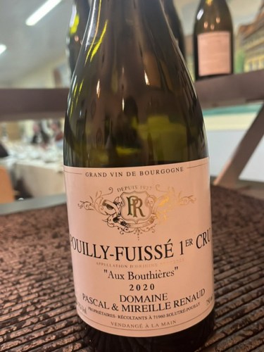 Pascal Renaud Pouilly-Fuissé 1er Cru 'Aux Bouthieres' | Vivino US