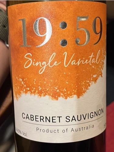 19:59 Single Varietal Cabernet Sauvignon | Vivino US