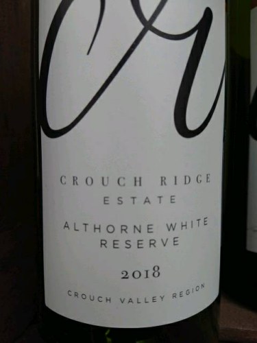 Crouch Ridge Reserve Althorne White | Vivino Australia