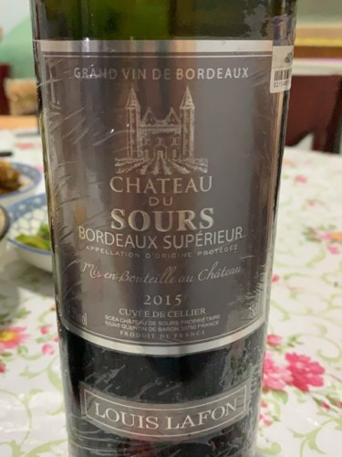 Louis Lafon Château du Sours Cuvée de Cellier Bordeaux Supérieur ...