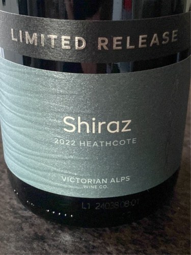 Victorian Alps Winery Limited Release Shiraz | Vivino US