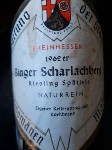 Weinbaudomäne Mainz Binger Scharlachbberg Riesling Spätlese | Vivino US