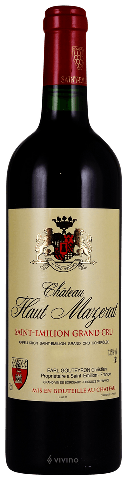 Saint Emilion Grand Cru 2007 Haut Mazerat Outlet | emergencydentistry.com