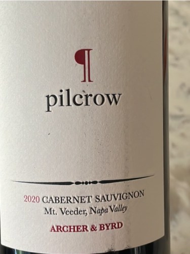 Pilcrow Archer & Byrd Cabernet Sauvignon | Vivino US